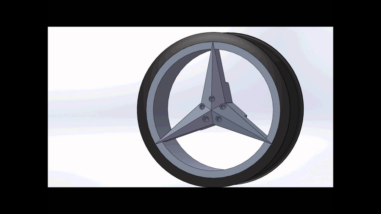 mercedes rim design like emblem - YouTube