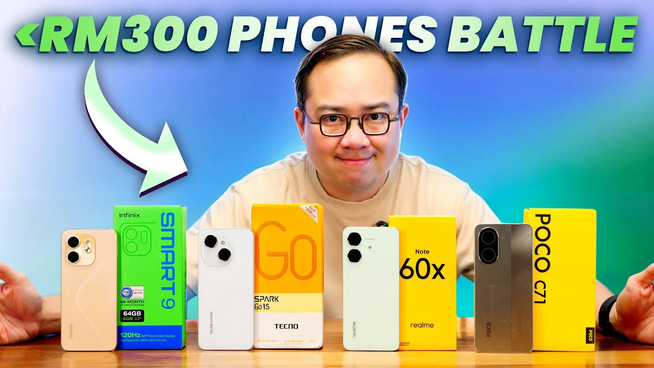 Best Budget Phones under RM300 Comparison - YouTube