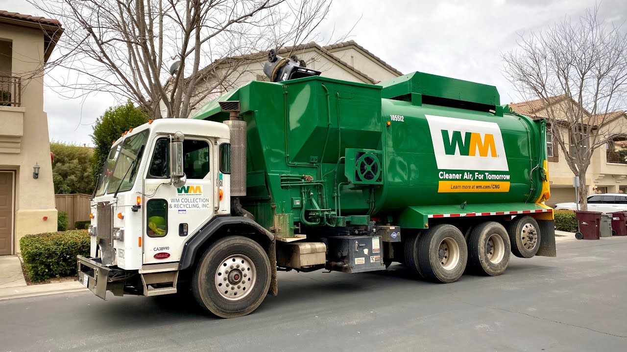 Repainted Waste Management Peterbilt 320 Amrep ASL Garbage Truck - YouTube