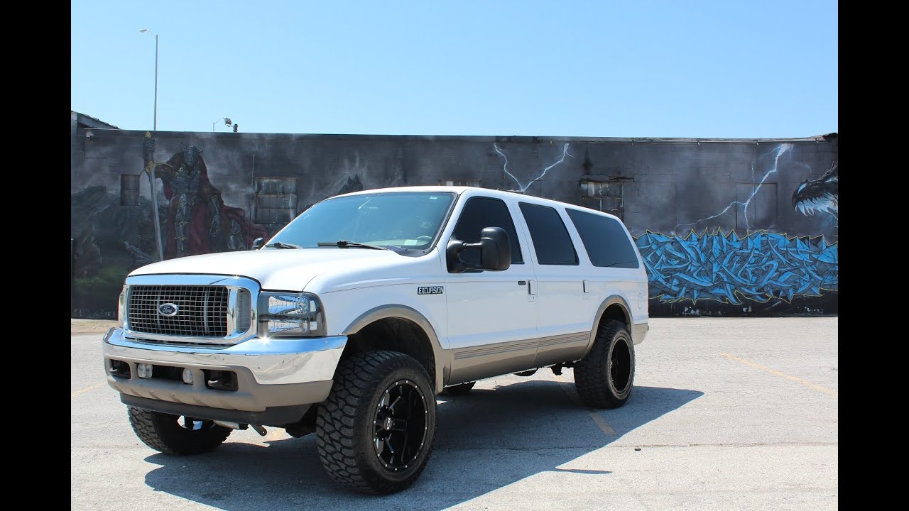 2000 Ford Excursion 4x4 7.3 Powerstroke, lifted 20x12s on new 35s FOR ...