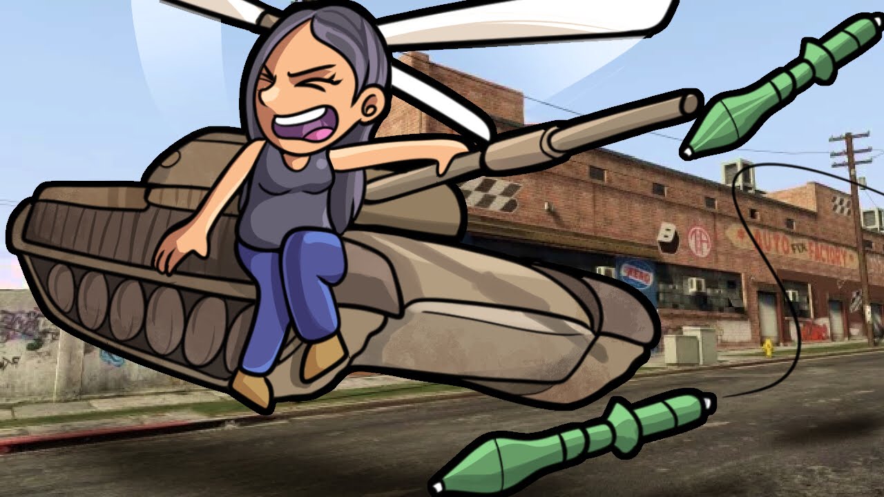 FLYING TANKS vs RPG's | GTA 5 | GTA 5 Online Funny Moments - YouTube