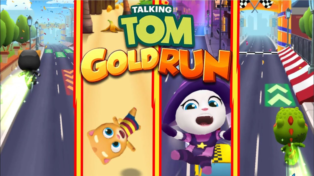 Talking Tom Gold Run - 🙀Running Funny🤣 and Fail💥 Moments - Full Screen ...