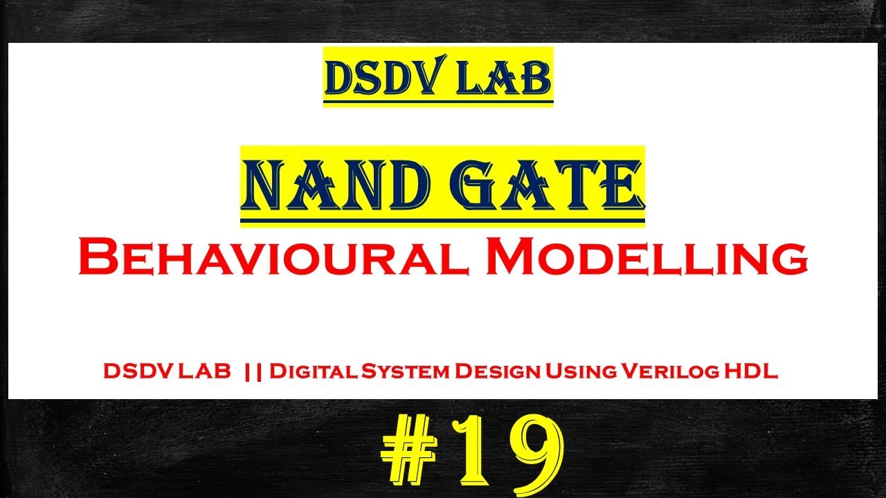 nand gate verilog code | nand gate | verilog code | verilog hdl | vlsi ...