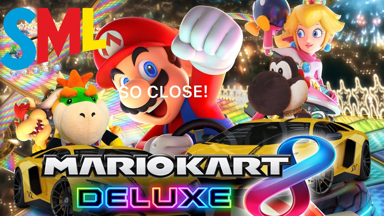 Playing Mario kart 8 sml characters (SO CLOSE!) - YouTube
