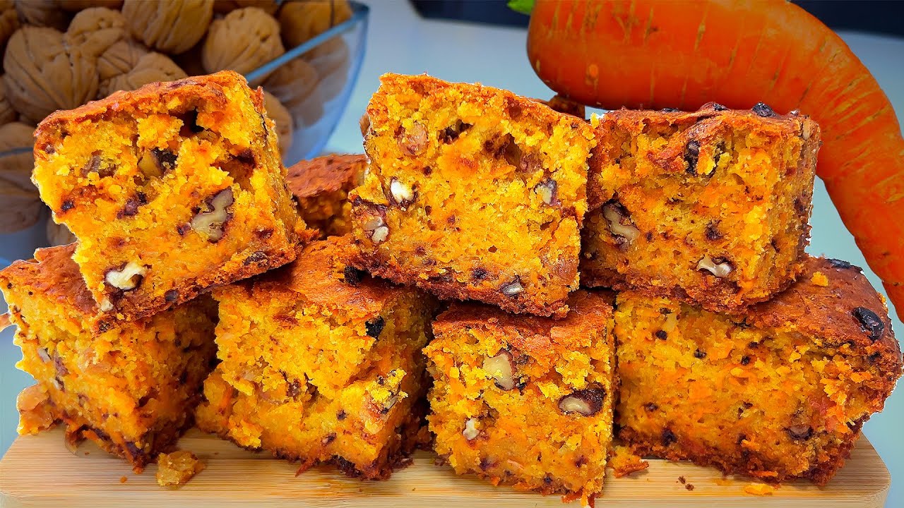 Chec cu morcovi si nuci - Gustos Rapid - YouTube