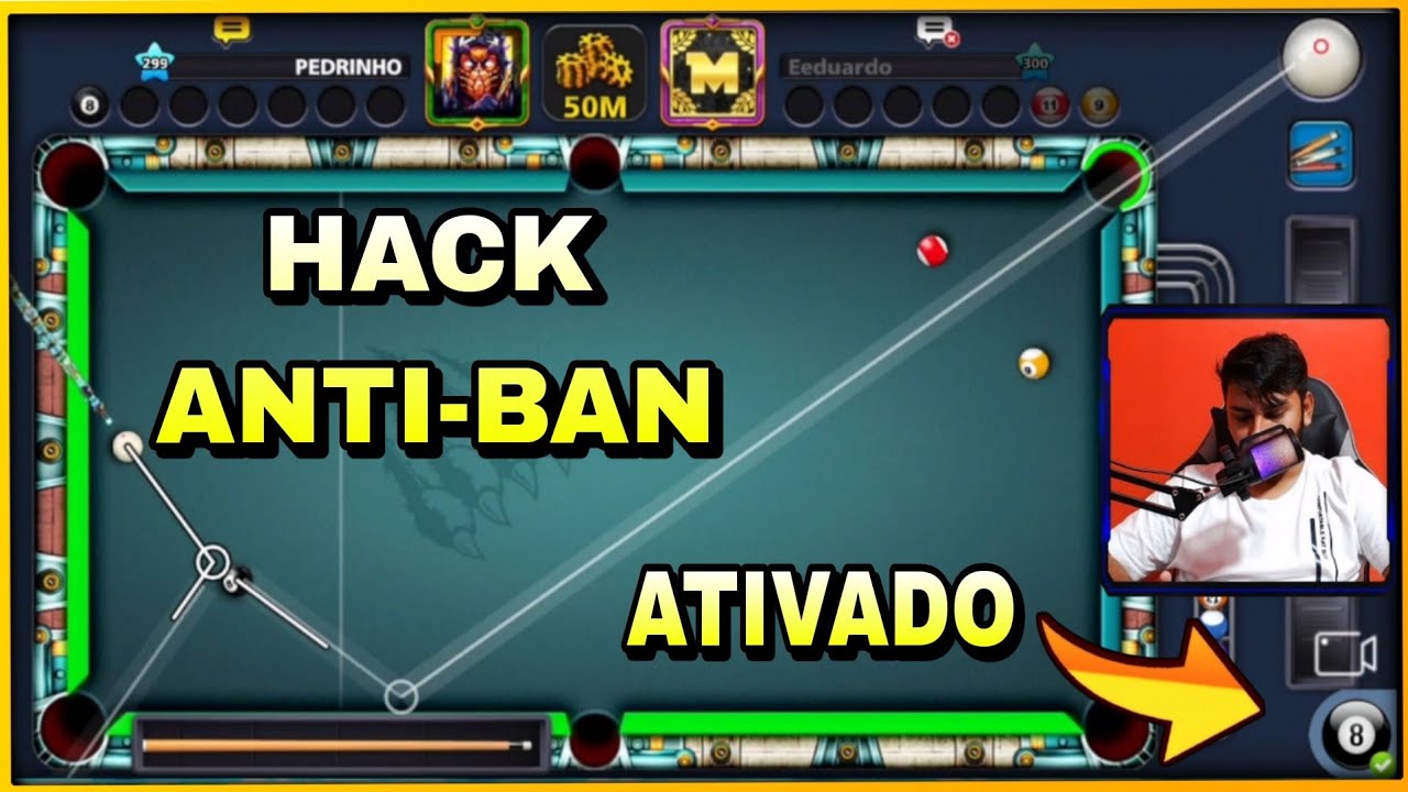 SAIU! 8 BALL POOL HACK DE MIRA INFINITA E HACK DE TABELAS ATUALIZADO (ANTI-BAN) 2025 - YouTube