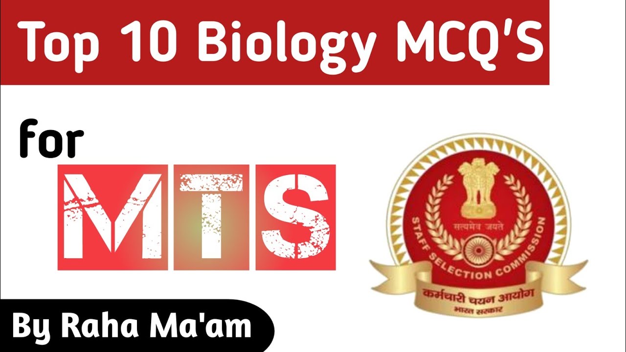 SSC MTS TOP 10 Biology MCQ'S | Biology MCQ'S | Most Important Questions ...
