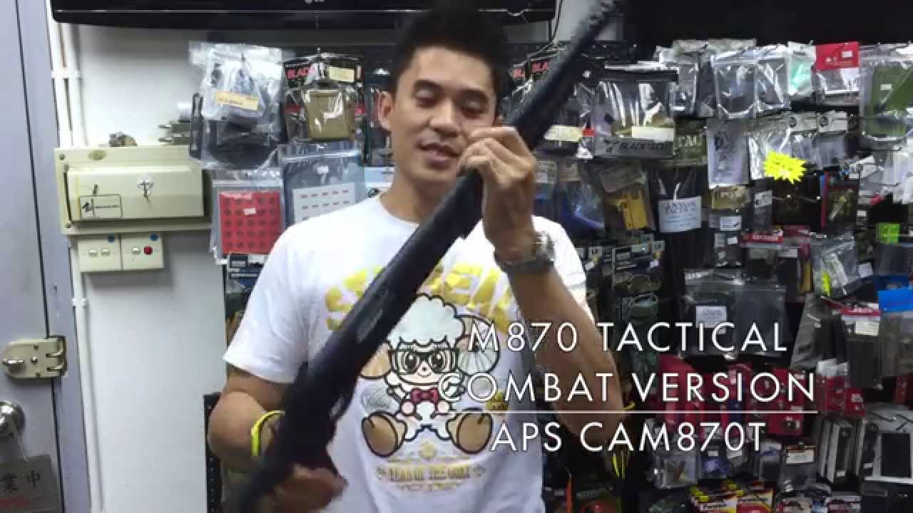 Buddy Bullet Airsoft APS CAM870T Tactical Version Review - YouTube