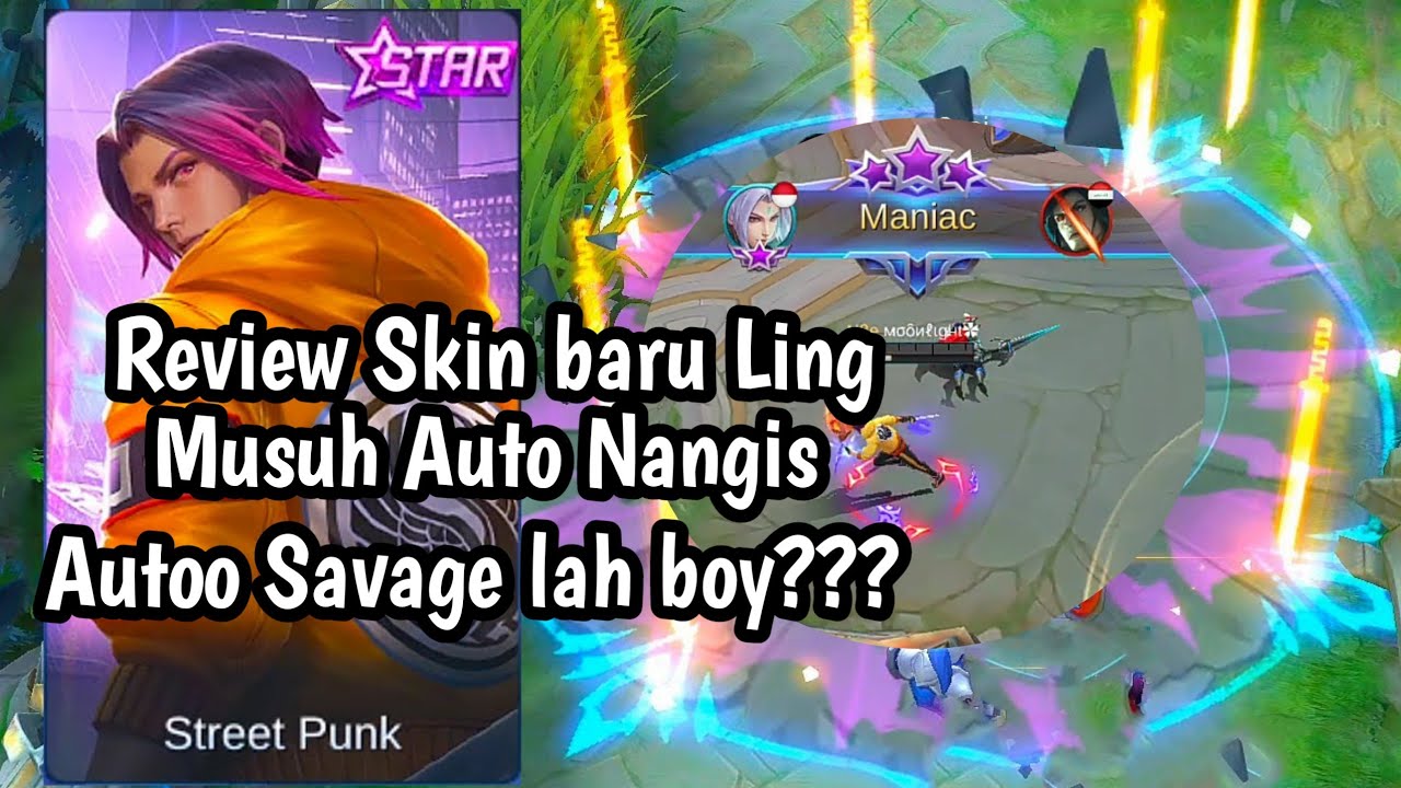 REVIEW SKIN LING STARLIGHT. AUTO SAVAGE?. MOBILE LEGEND - YouTube