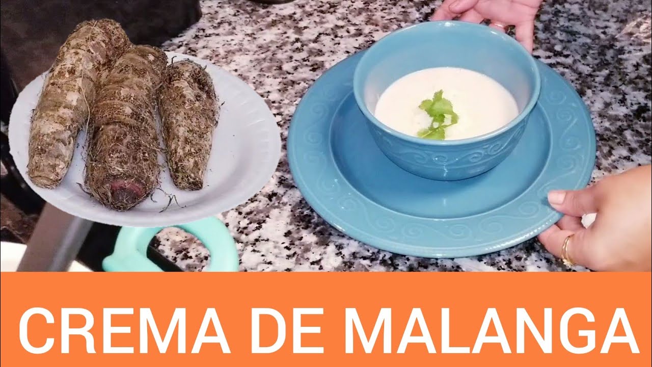 Crema De Malanga (Taro Root) Como Hacer - YouTube