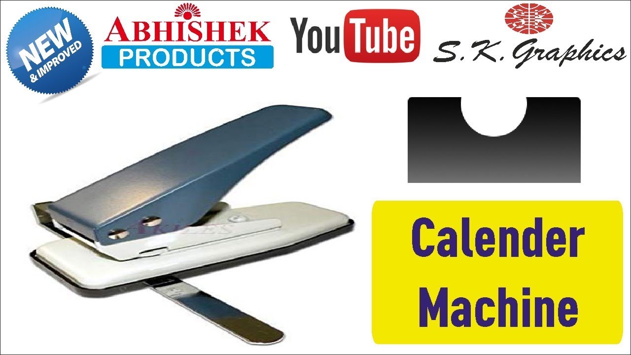 🌙 Semi Circle Calendar Hole Punch Machine | D Cut Half Moon ...