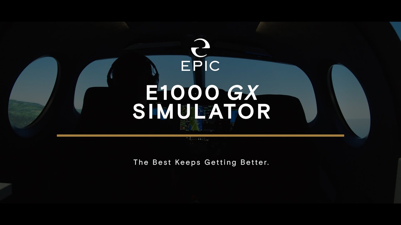 Epic Aircraft E1000 𝘎𝘟 Simulator — FAA Certified - YouTube