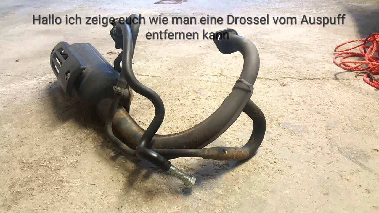 roller original auspuff entdrosseln (mbk stunt ) scooters comment ...