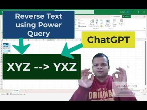 Reverse Text using power Query - YouTube