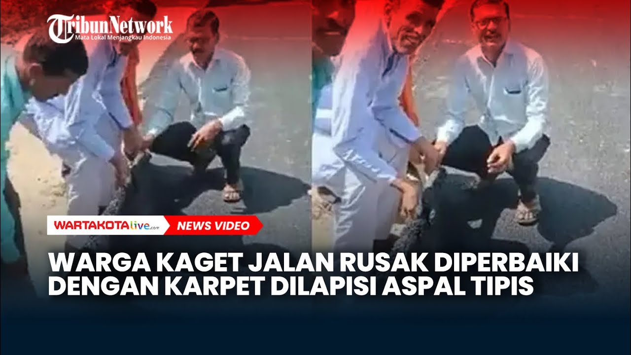 Warga India Kena Prank, Perbaikan Jalan Rusak Ternyata Pakai Karpet ...