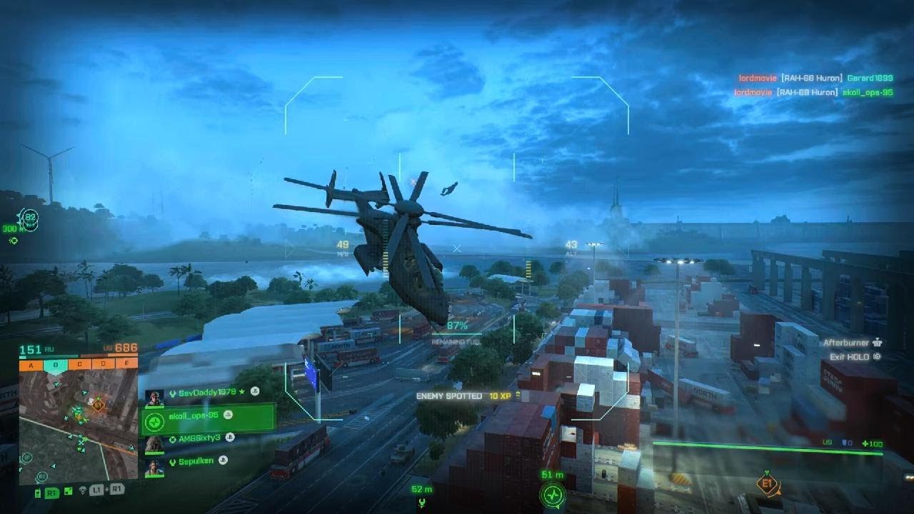 Battlefield 2042 Lis Rocket Stealth Heli Kill Manifest Close - YouTube