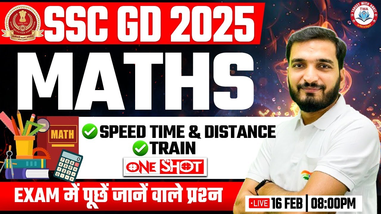 SSC GD 2025 | Maths : Speed Time & Distance | SSC GD Maths Imp ...