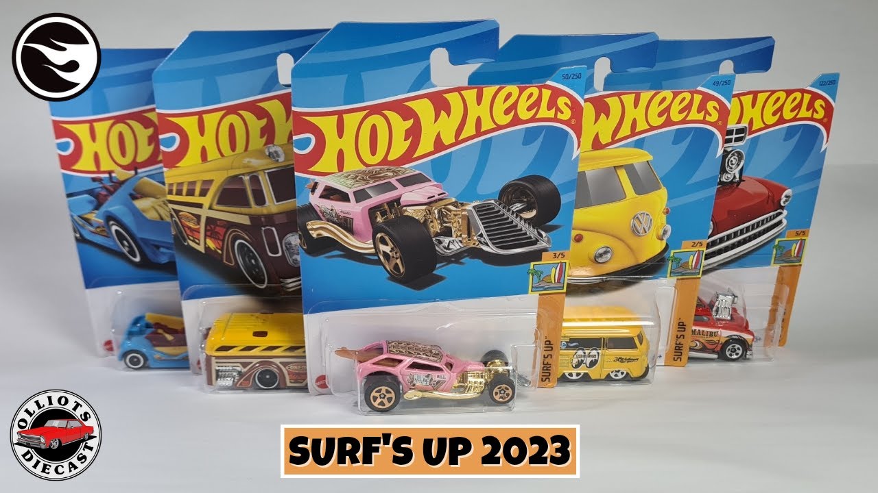 Hot Wheels Surf's Up 2023 - The Complete Set Including the Treasure ...