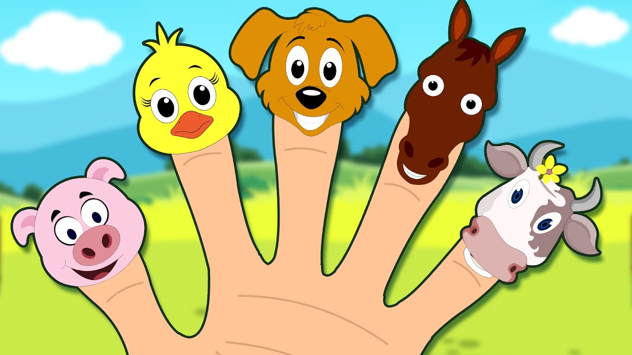 Animal Finger Family 🐷🐰 + More Finger Family Rhymes Collection For Kids ...