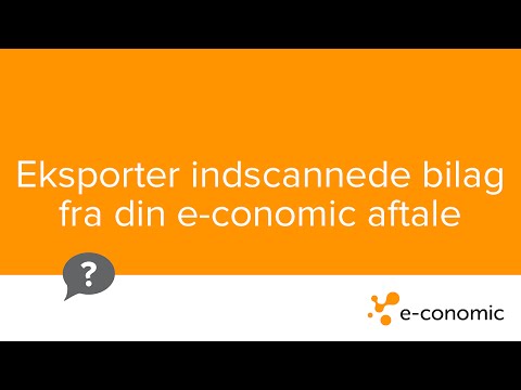 Eksporter indscannede bilag