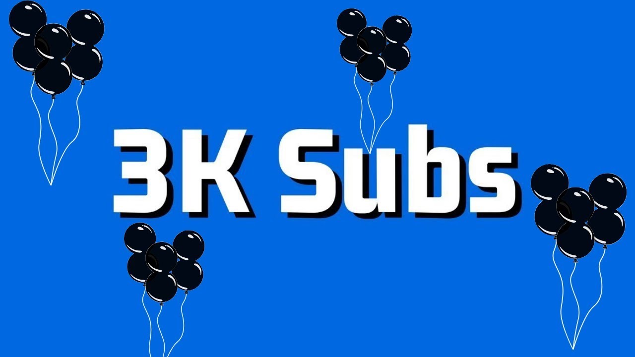 3k Subscribers On Youtube Thank You So Much - YouTube