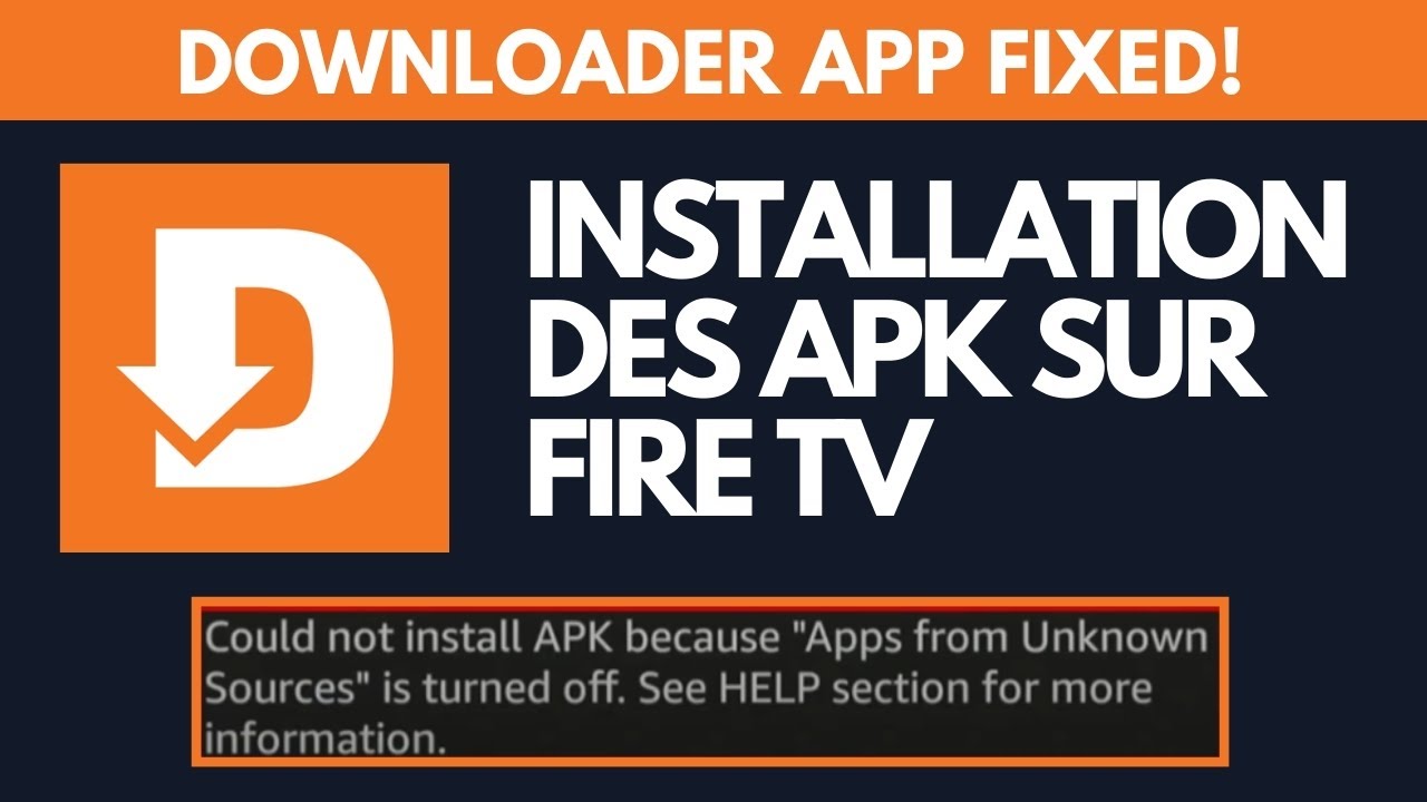 Comment installer un APK sur Fire TV avec l'application Downloader ...
