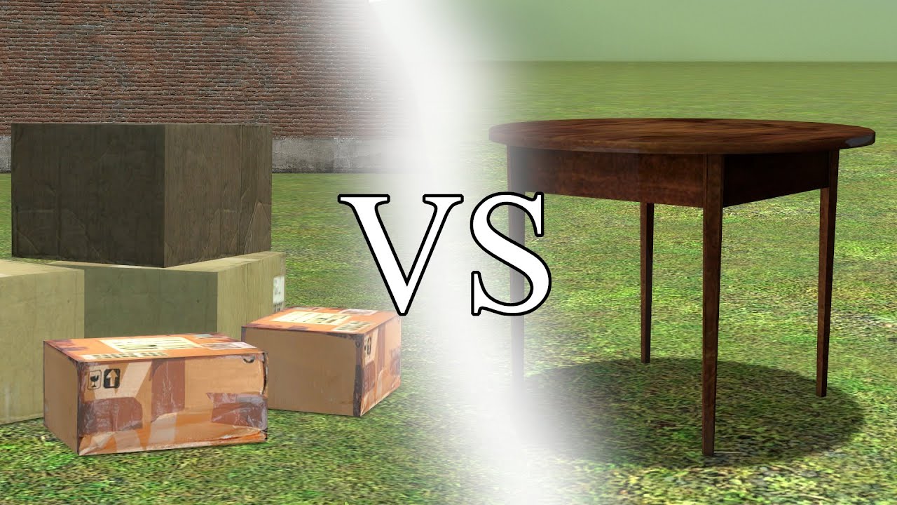 Garry's Mod NPC Battle: Boxes VS Tables - YouTube