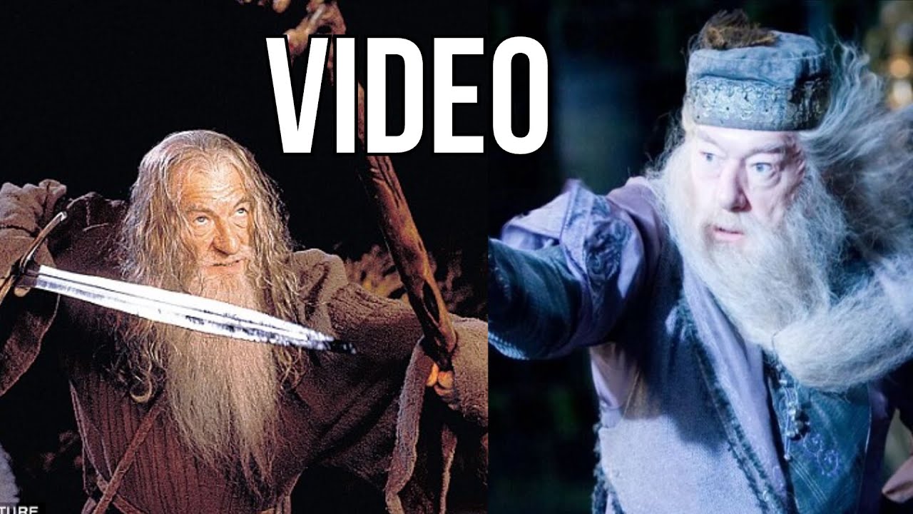Dumbledore vs. Gandalf (Epic Wizard Duel) FIGHTING - YouTube