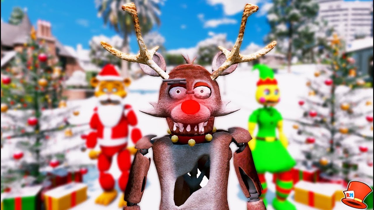 NEW RUDOLPH FOXY RED NOSED REINDEER ANIMATRONIC! (GTA 5 Mods FNAF ...