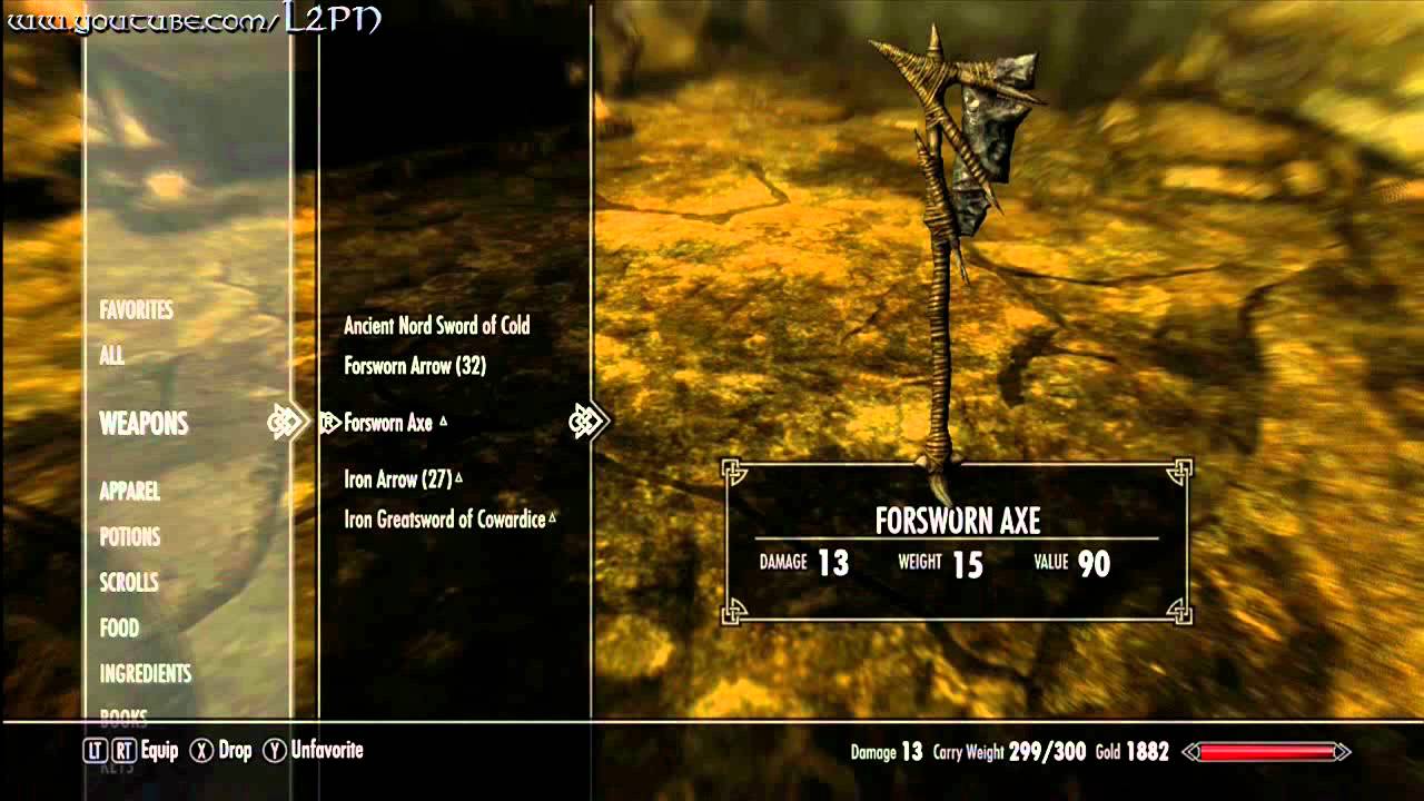 Elder Scrolls V Skyrim - Red Eagle Sword - YouTube