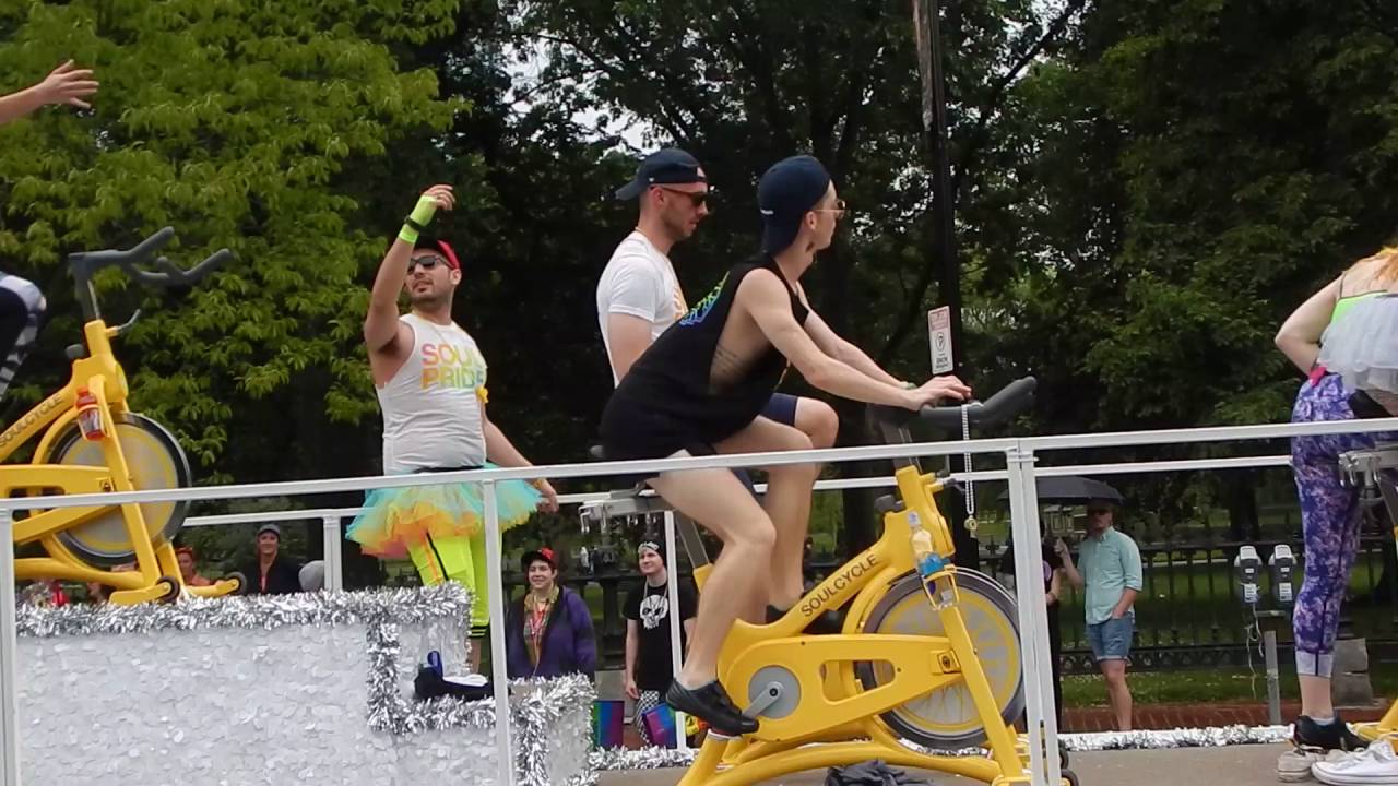 soulcycle 2016 boston pride parade - YouTube