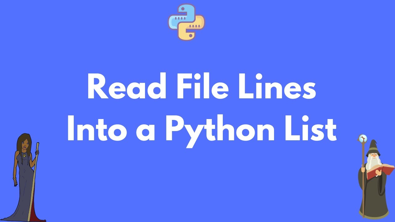 How to read a file line-by-line into a Python list - YouTube