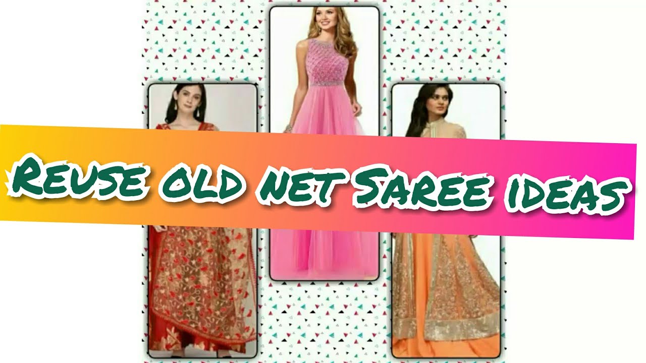 How to reuse old net Saree #diy old saree#old Saree reuse ideas part -2 ...