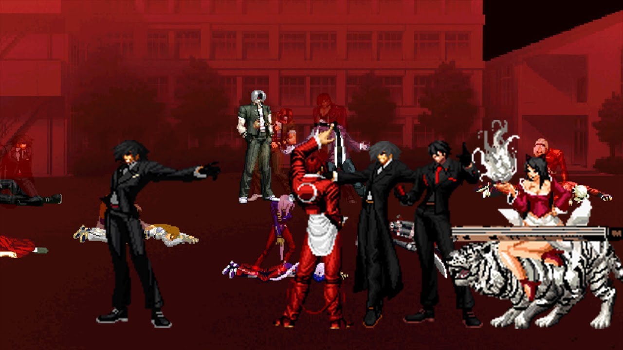 KOF MUGEN Kulou QS (Update) Vs Bosses Random - YouTube