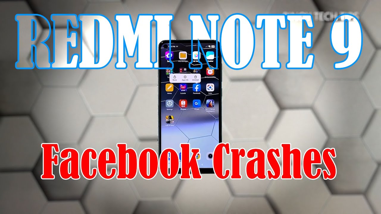 What To Do If Facebook Crashes On Redmi Note 9 After An Update 2021 ...