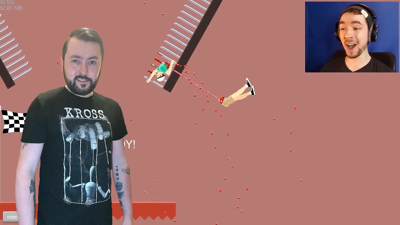 THE HUMAN YO-YO | Happy Wheels - Part 77 REACTION - YouTube