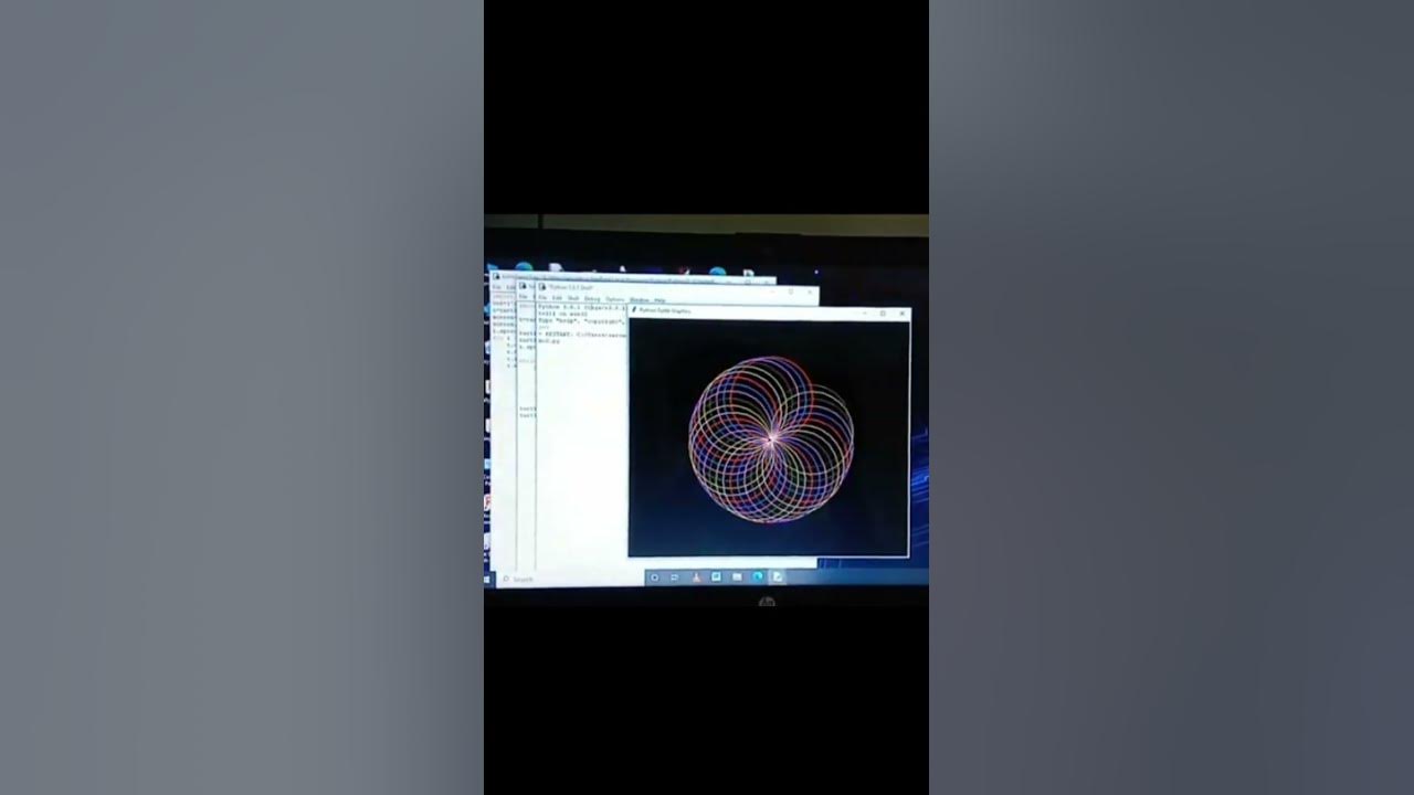 Draw The Circle Using Python Programming Code Python Pythonprogramming Youtube 