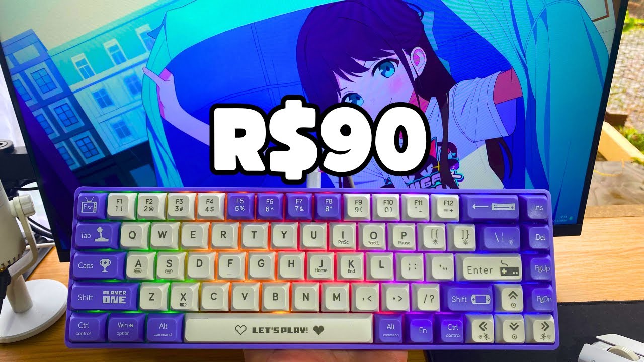 Tunando meu setup Teclado de R$90 (AJAZZ-AK68) - YouTube