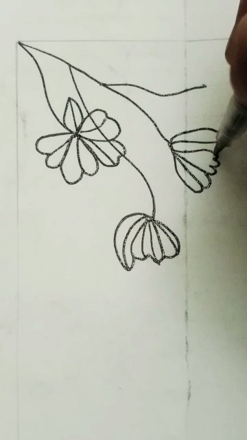 Diary border idea#flower bail#easy and unique art #blackpink#decoration ...