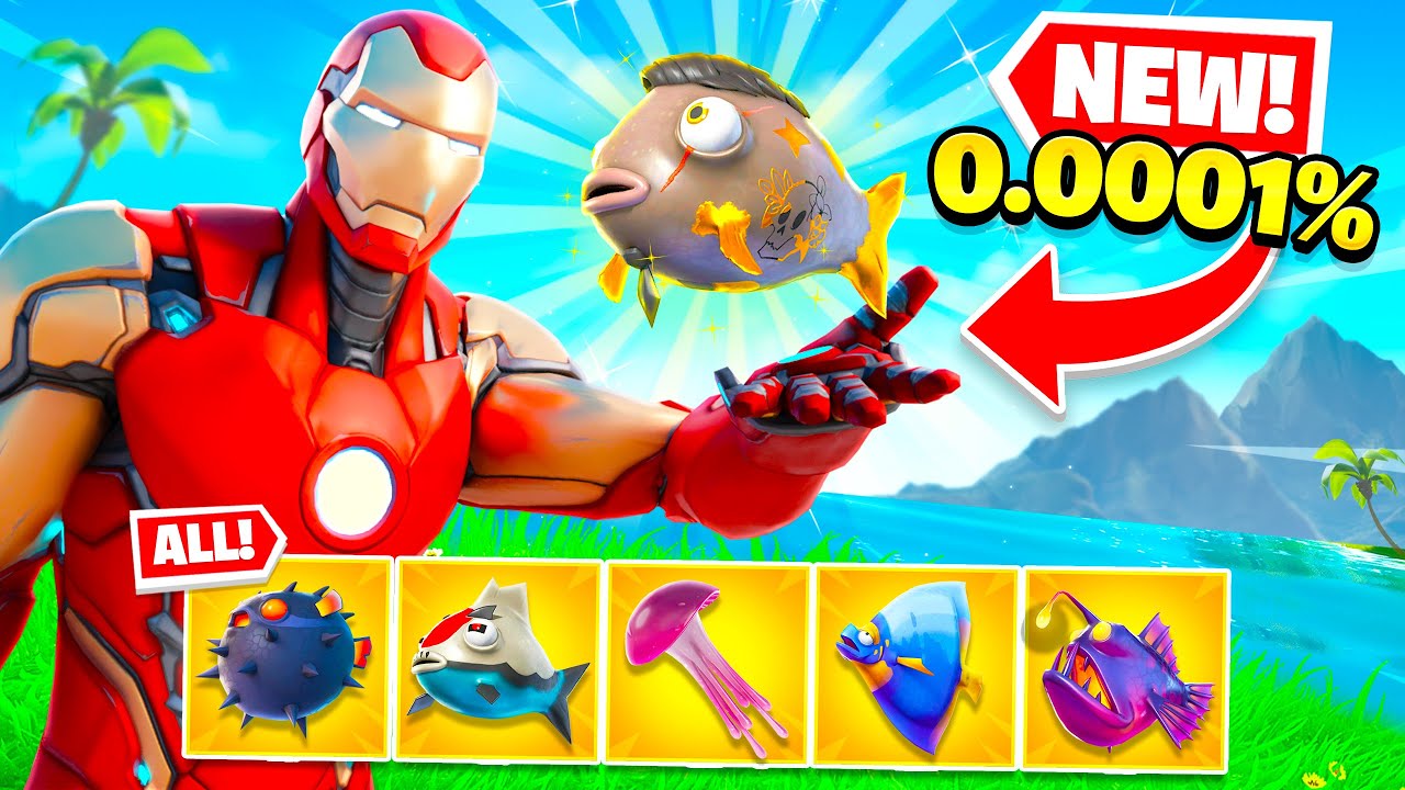 NEW *RAREST* FISH in Fortnite is OP! (ALL FISH LOCATIONS + MIDAS FISH ...