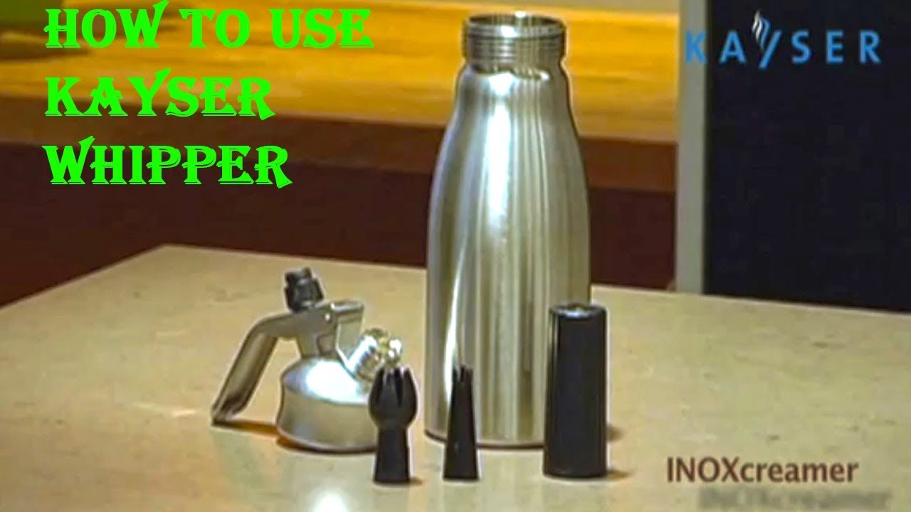 How to use kayser whipper and charger ?? - YouTube