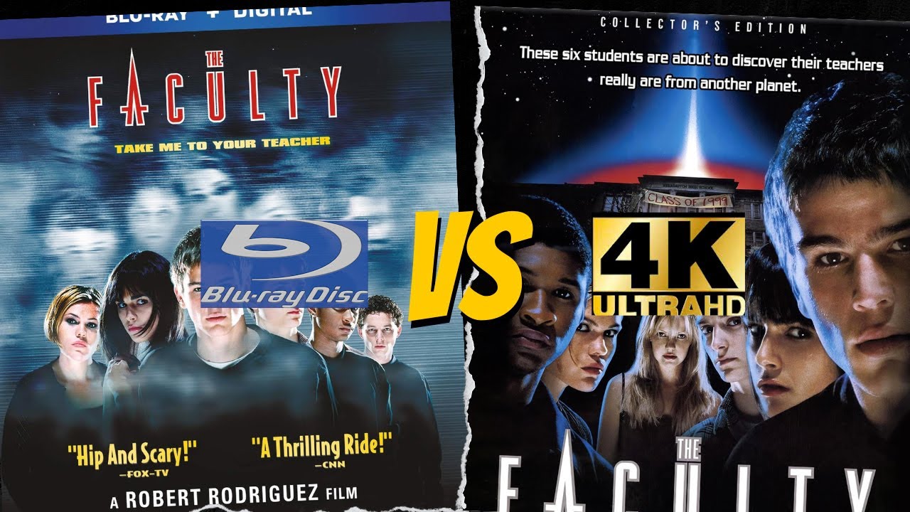 The Faculty (1998) 4K Ultra HD VS Bluray COMPARISON Side by Side ...