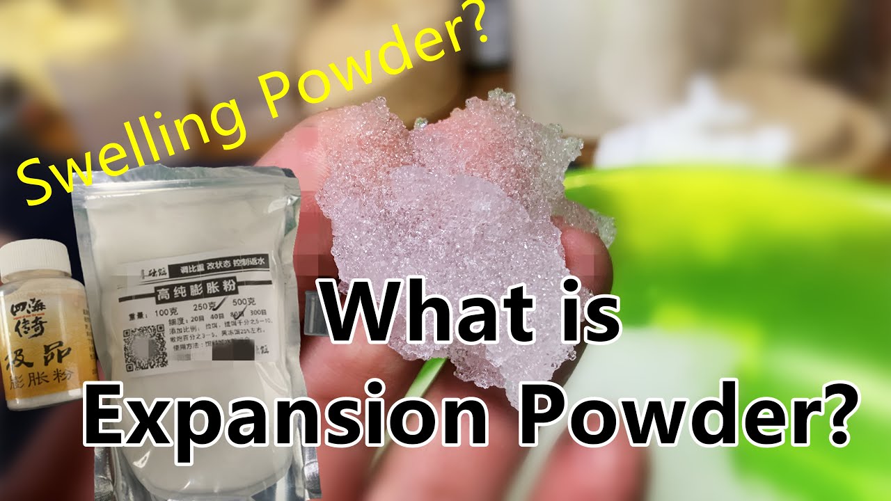 What is expanding（SAP） powder? - YouTube