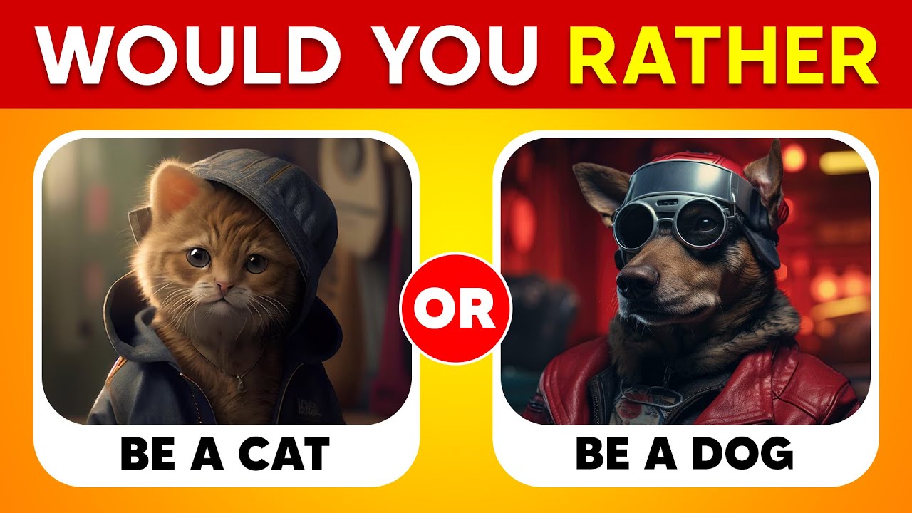 Would You Rather - Animals Edition 🐶🐈‍⬛ | 30 Questions | Quiz Olymp ...