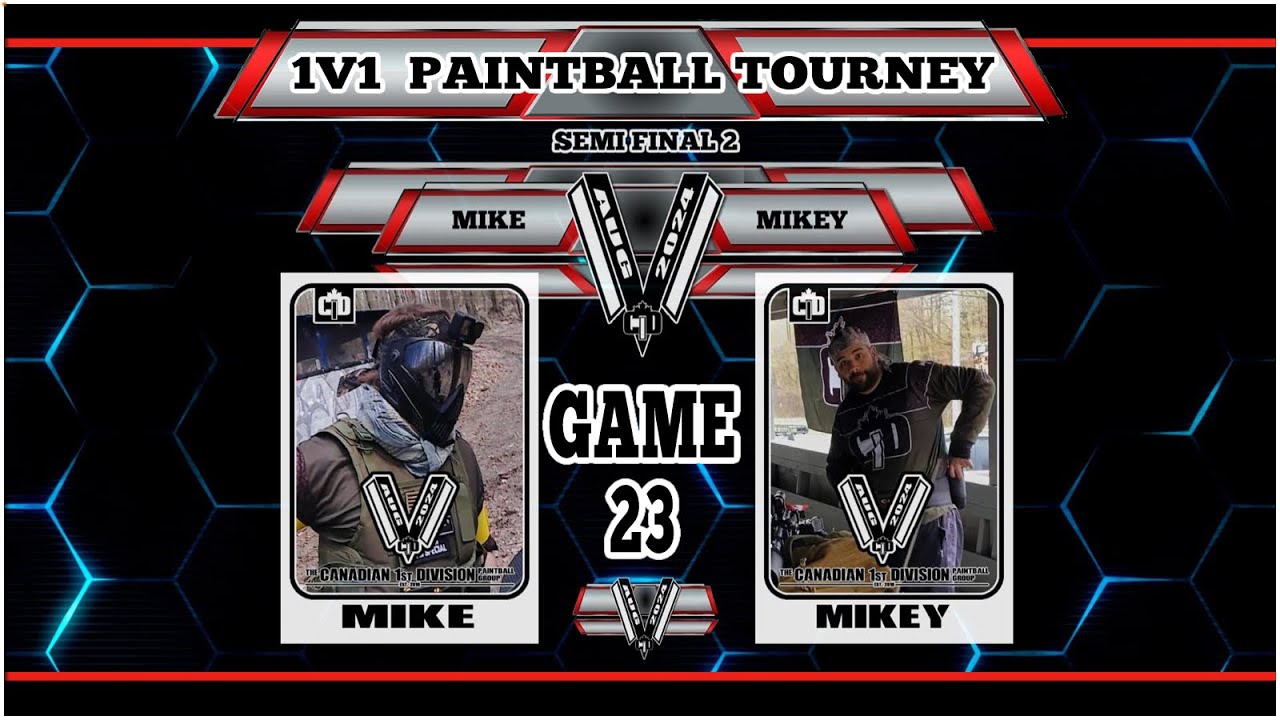 C1D Paintball 1V1 2024: Game 23 Mike vs Mikey - YouTube