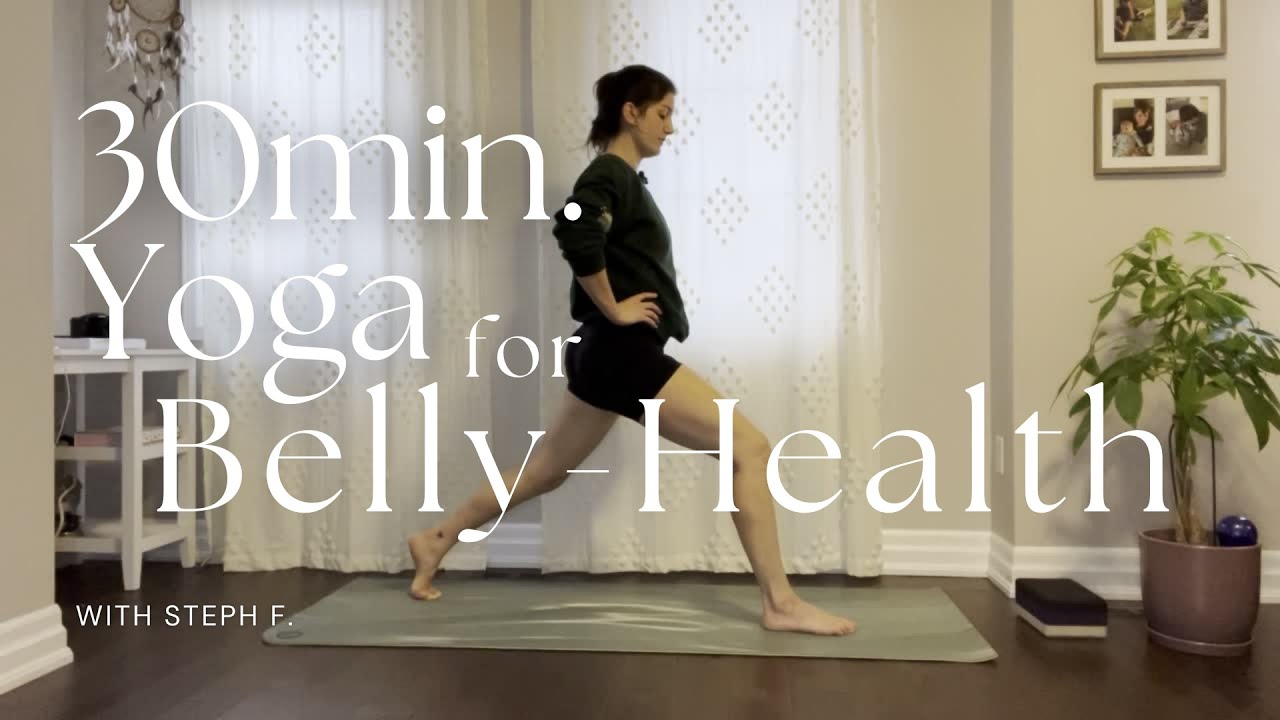 30 min. Yoga for Belly, Gut Health - YouTube