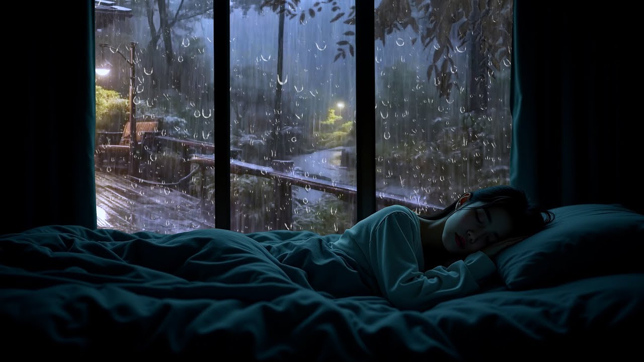 Immerse Yourself in Fast Asleep with Soothing Rain Pouring Down Outside ...