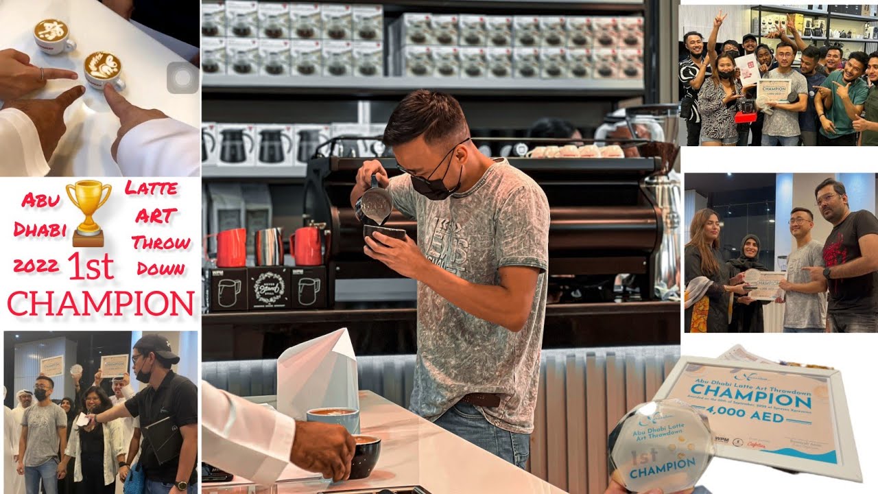 Champion🏆First Achievement In UAE | Latte Art Throwdown AbuDhabi UAE ...