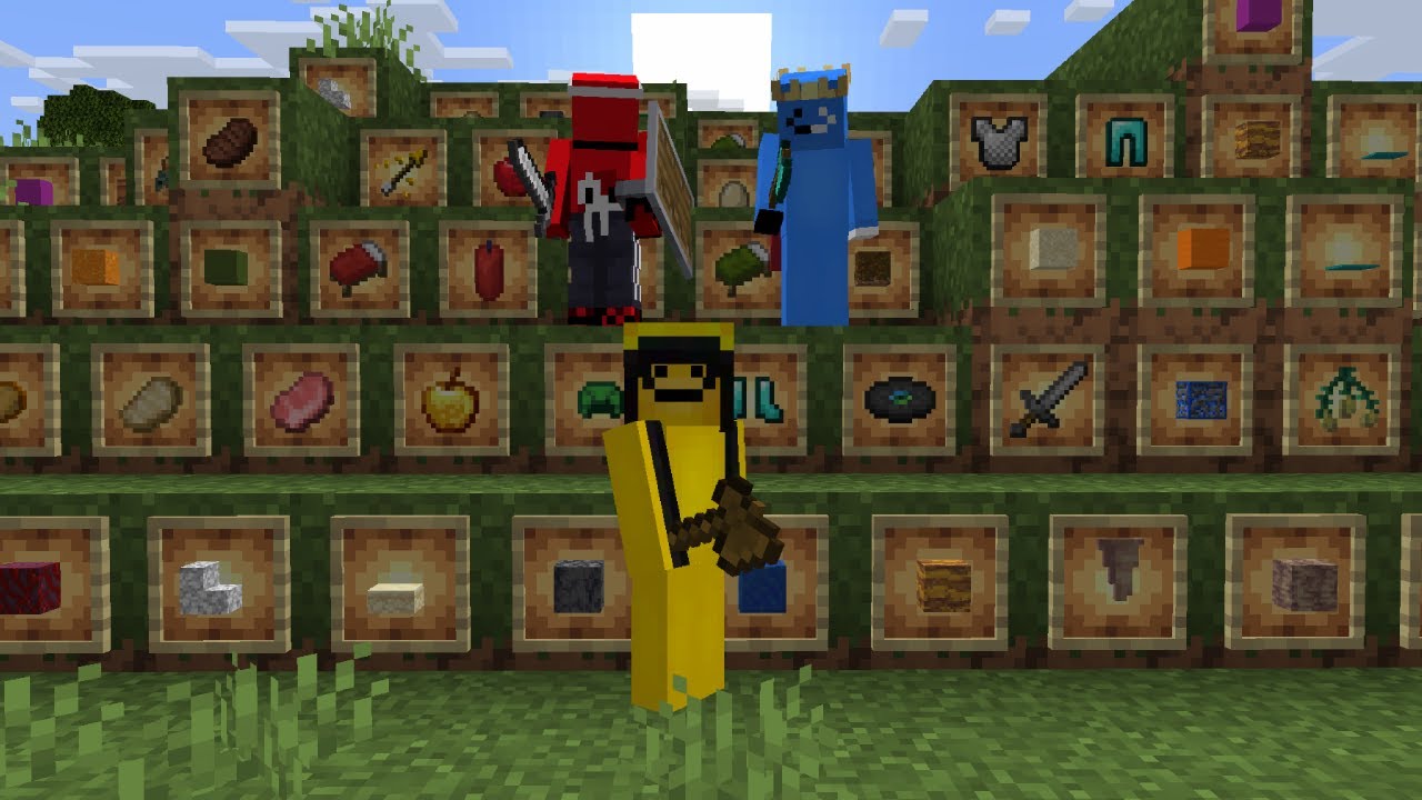 Minecraft Item Shuffle Challenge VS 2 Hunters... - YouTube