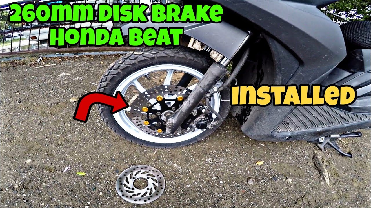 260mm Disk Brake of Honda Beat Installed - YouTube